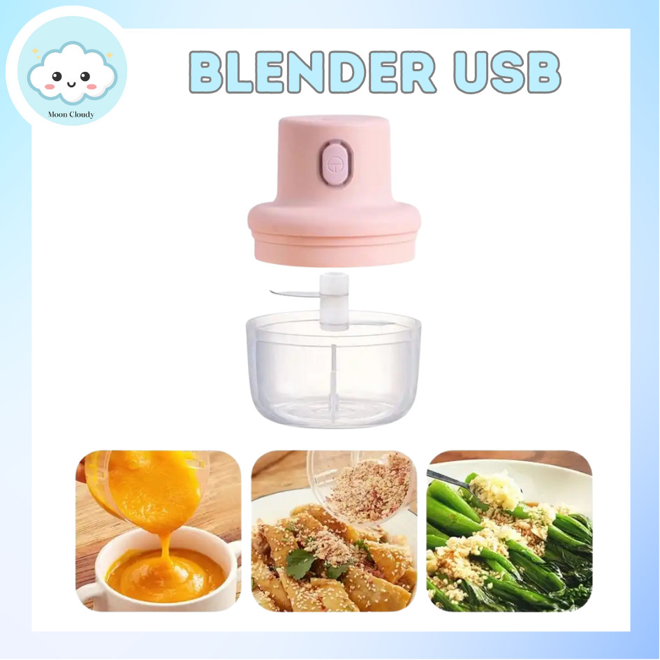 Jual Mini Chopper Blender Tangan Manual Portable USB Otomatis | Shopee ...