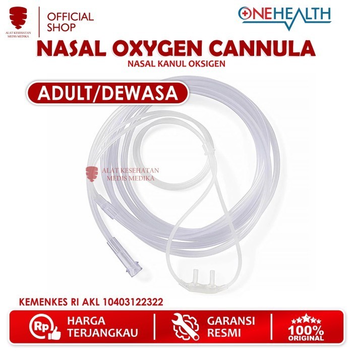 Jual Onehealth Nasal Oxygen Cannula Adult Selang Nasal Oksigen Kanul ...