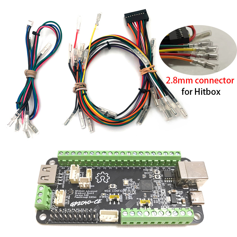 Jual GP2040-CE Advanced Breakout Board USB Passthrough Fighting Board ...