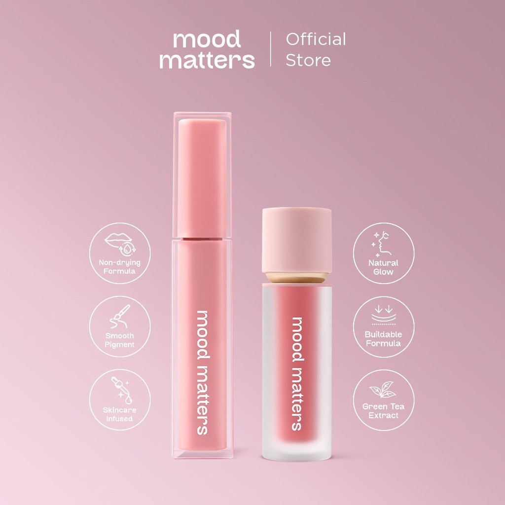 Jual Mood Matters [2PCS] Wonder Dew Tinted Lip Serum & Seamless Soft ...
