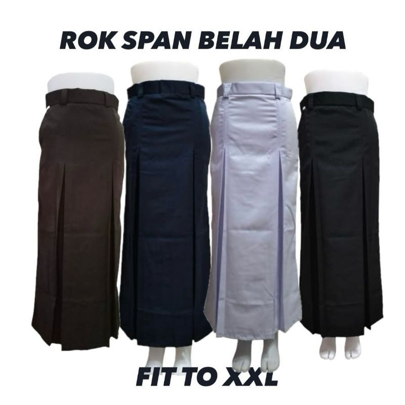 Jual ROK SEKOLAH MODEL SPAN REMPEL BELAH DUA PANJANG SMP/MTS | Shopee ...