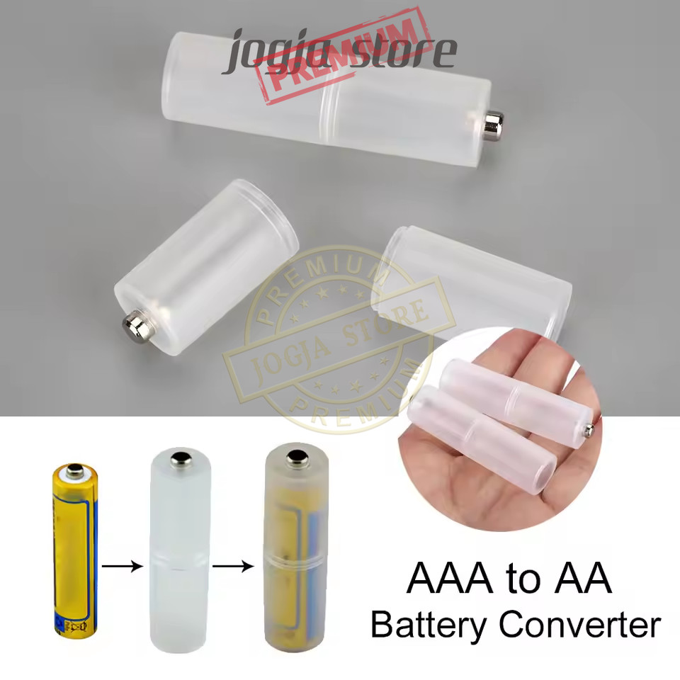 Jual Case Baterai AAA ke AA Adaptor Battery Konverter Adapter A3 to A2 ...