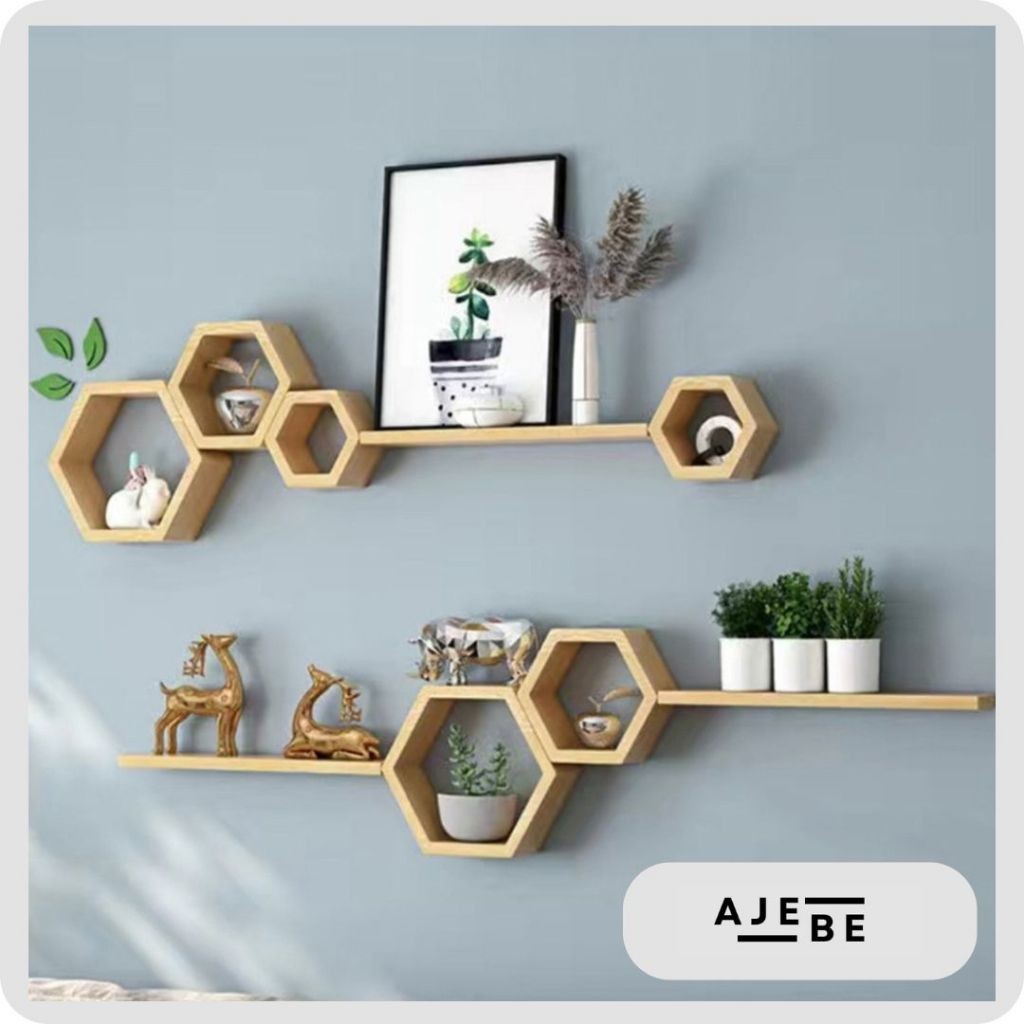 Jual Hiasan dinding Aesthetic Rak Tempel Dekorasi Tembok Rak Buku Bunga ...