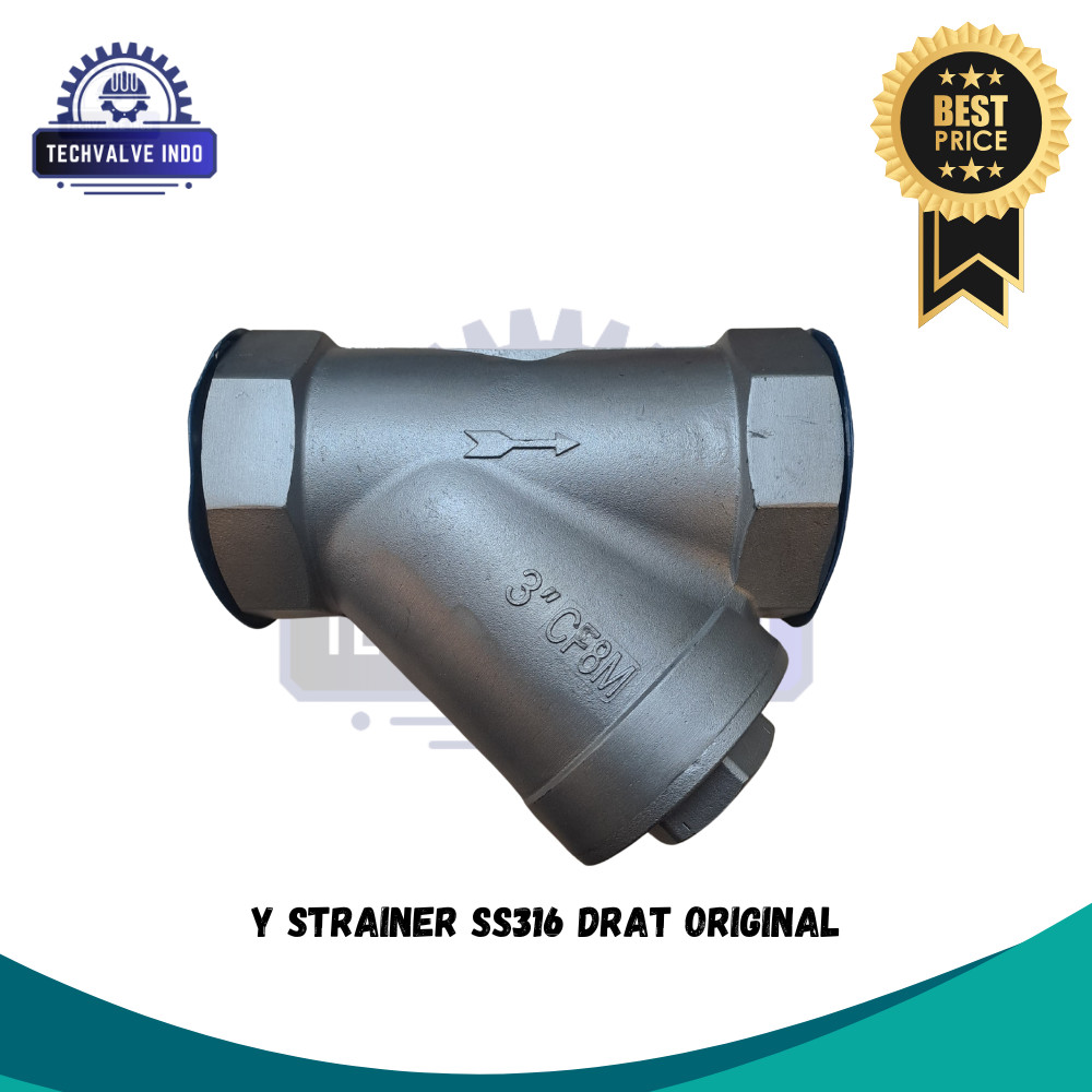 Jual Y STRAINER VALVE SS316 3/4" INCH DRAT ORIGINAL | Shopee Indonesia
