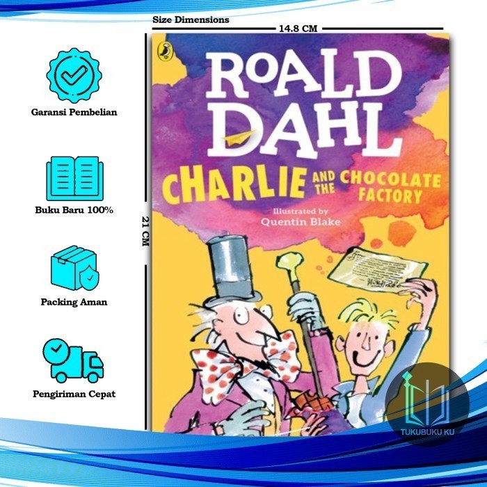 Jual Charlie and the Chocolate Factory - Roald Dahl (English ...
