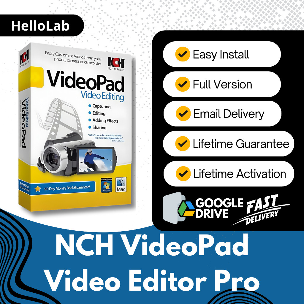 Jual NCH VideoPad Video Editor Pro v16.22 Full Version | Shopee Indonesia