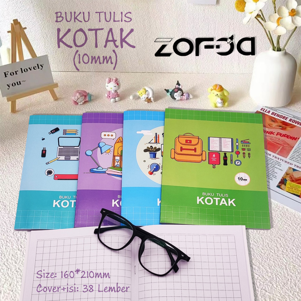 Jual 38 lembar 10mm Grid Buku Tulis Anak Buku tulis Kotak Kecil ...