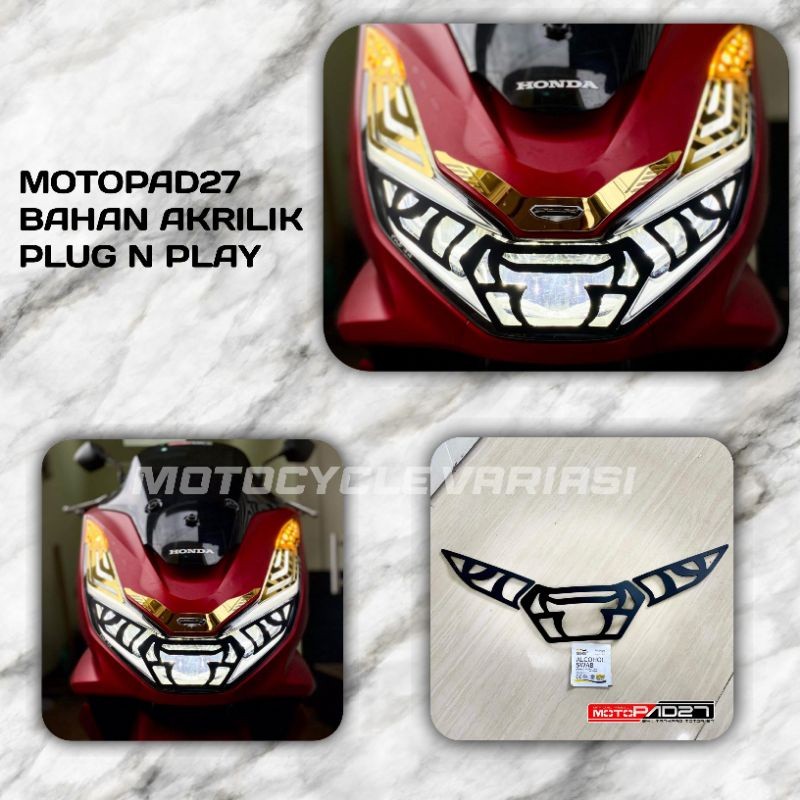 Jual Garnish Lampu Depan Pcx 160 Garnis Pcx 160 Garnis Cover Lampu Depn ...