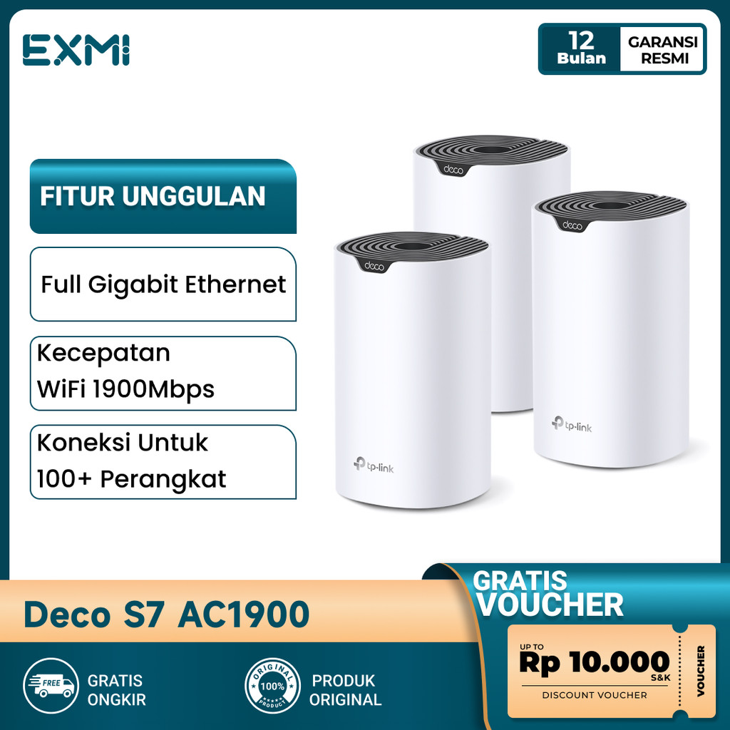 Jual Tp-Link Deco S7 AC1900 Dual-Band Gigabit Wireless Mesh Router ...