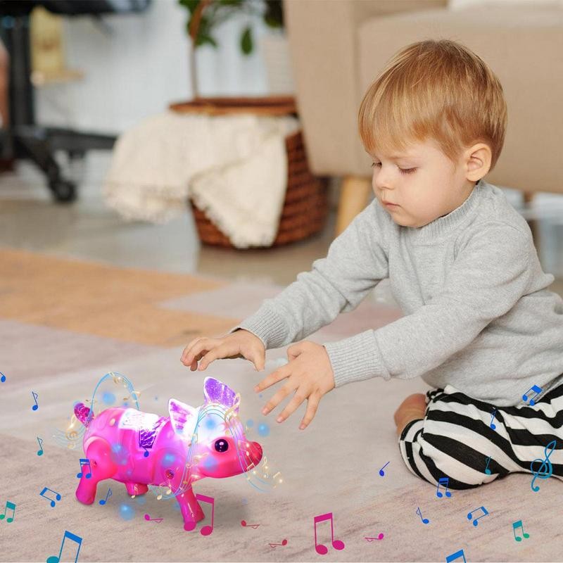 Jual Walking Pig Toy Interactive Pig Pet Toy Animated Gift For Boys And ...