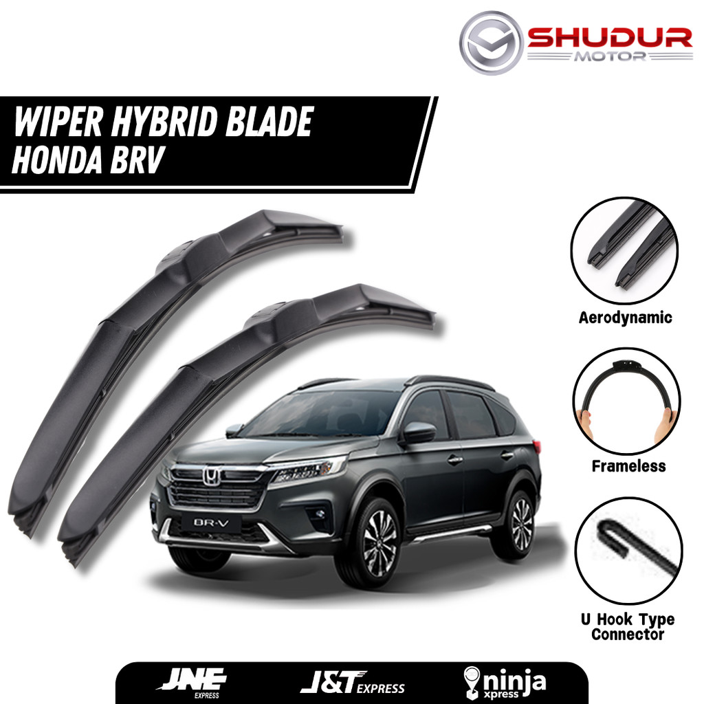 Jual Wiper Hybrid Blade Honda BRV / BR-V 2016-2021 Frameless 1 Set Kiri ...