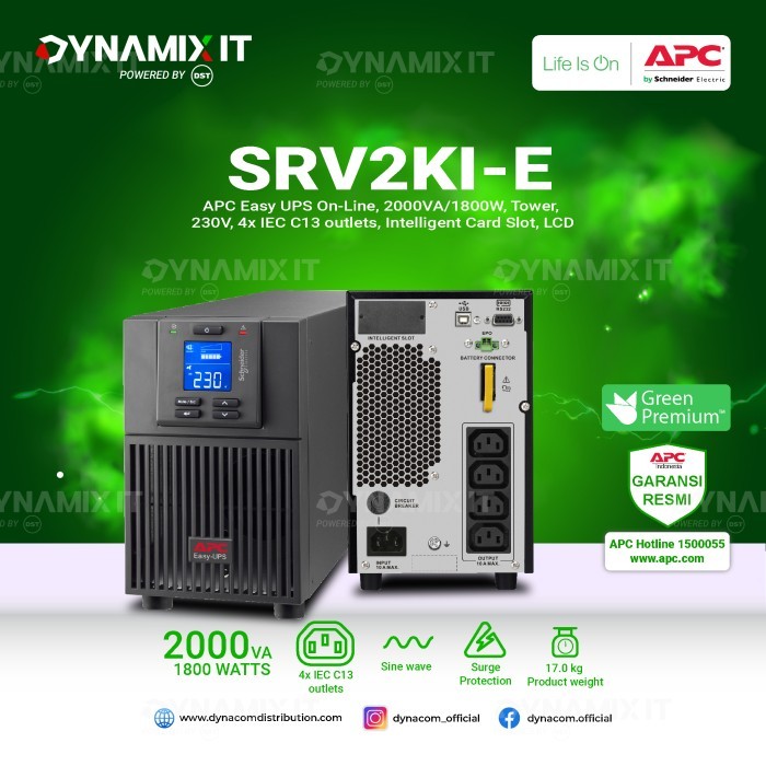 Jual APC SRV2KI-E Easy UPS Online 2000VA 1800Watts | Shopee Indonesia