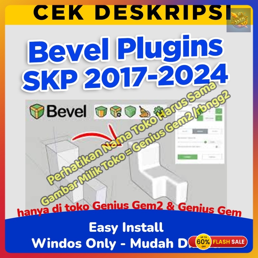 Jual Bevel Sketchup Plugins TERBARU | Shopee Indonesia