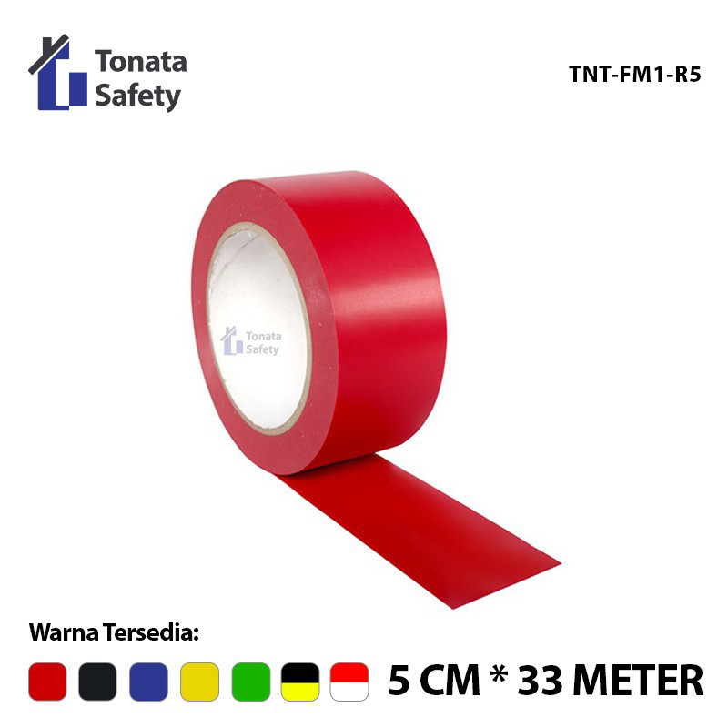 Jual Tonata Floor Marking Lakban Merah 5cm x 33M | Shopee Indonesia