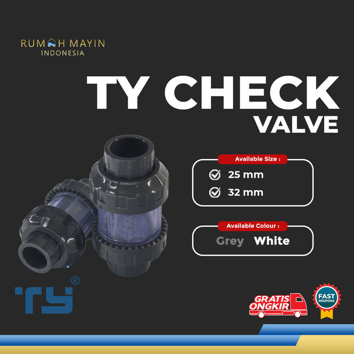 Jual TY Aquarium Check Valve Transparan Pipa Pipe U – PVC by 3 Pawns ...