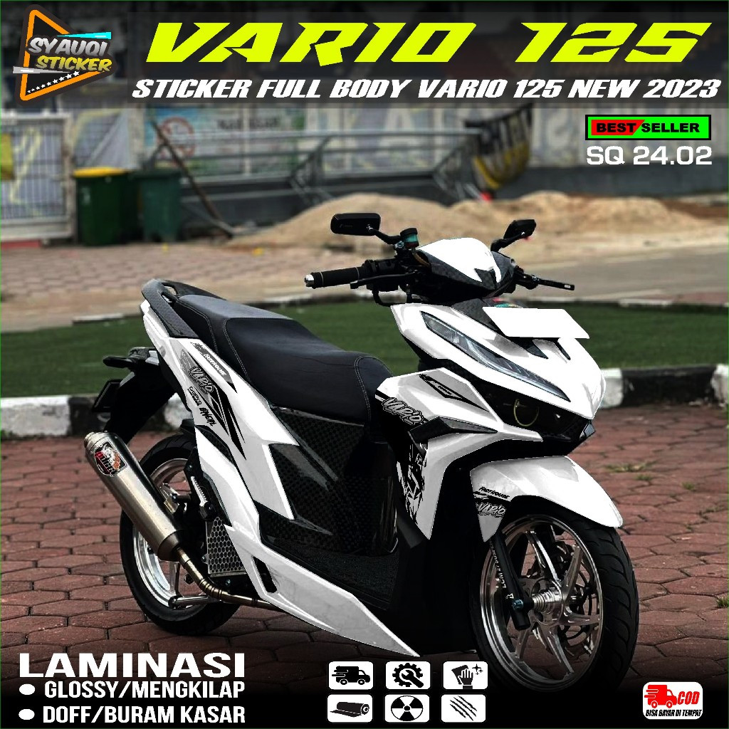 Jual (COD)Decal stiker vario 125 new 2023 2024 Full Body simpel grafis terbaru - Sticker variasi ...