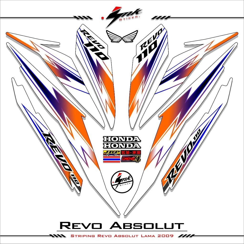 Jual Stiker Striping Honda Revo Absolut Lama 2008 2009 Striping Revo ...