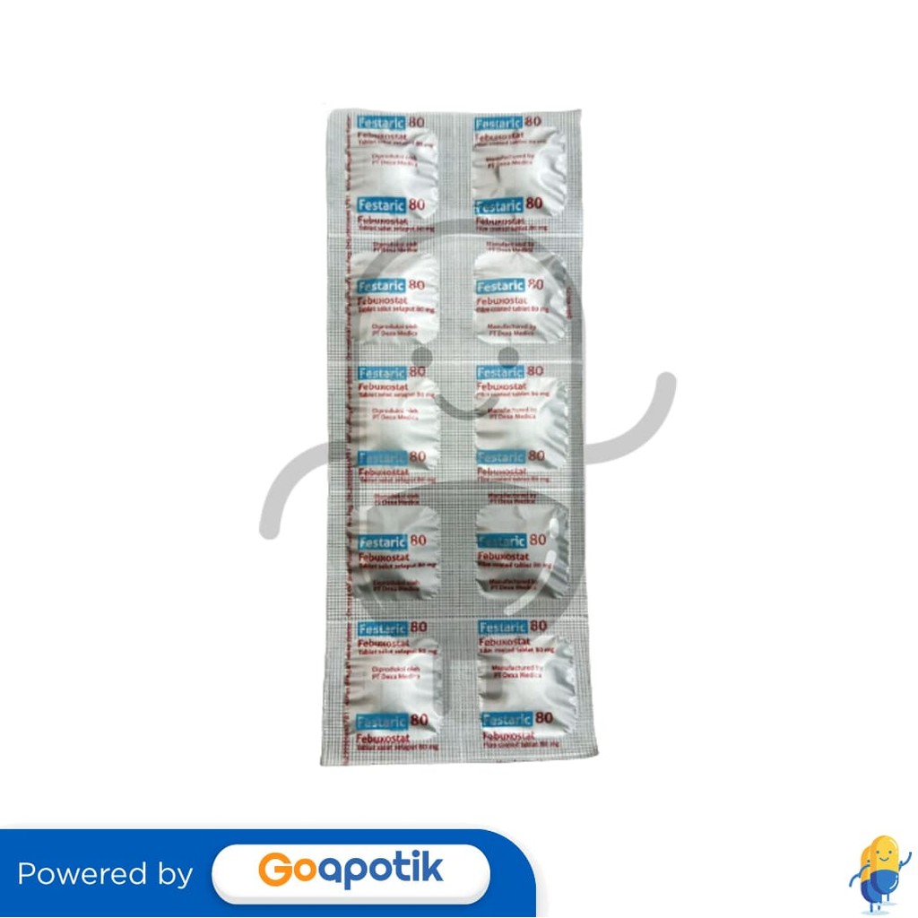 Jual Festaric 80 Mg Strip 10 Tablet | Shopee Indonesia