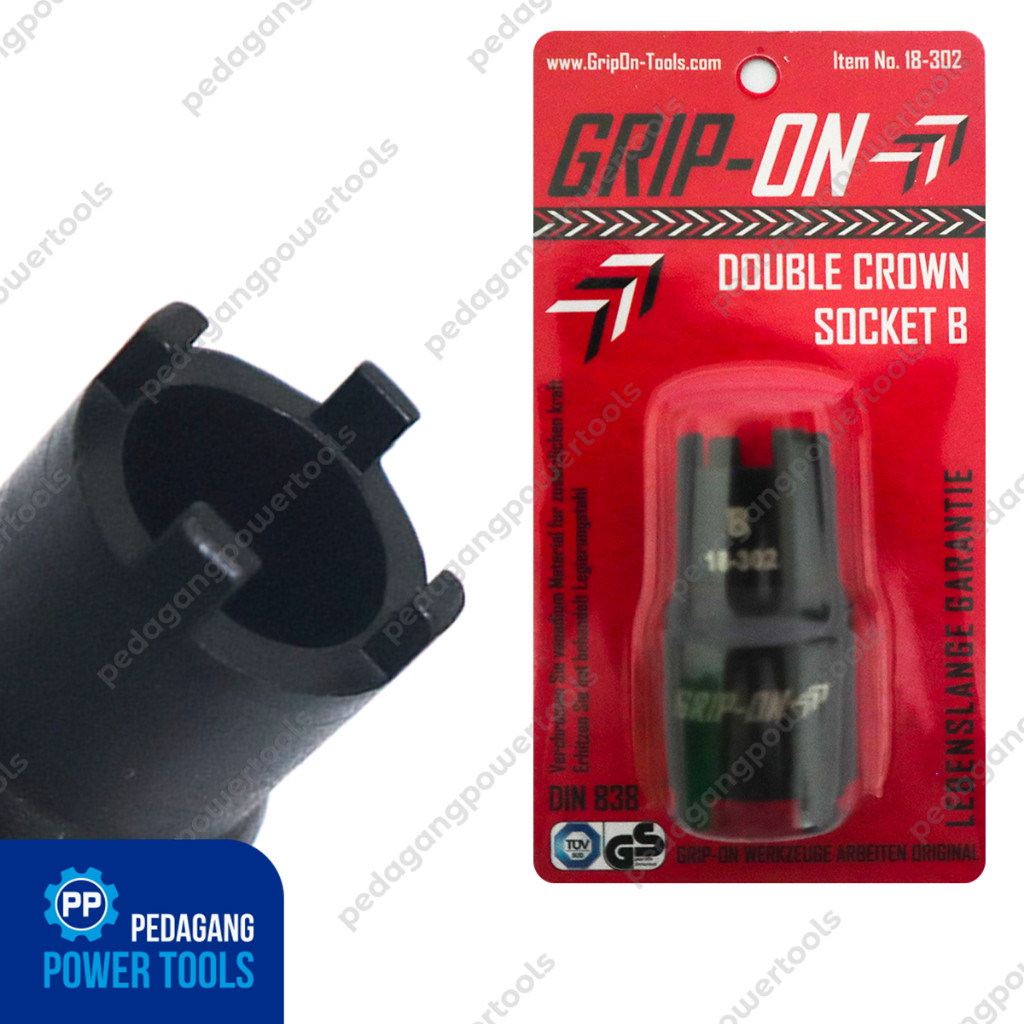 Jual KUNCI MAHKOTA - MUR KOPLING - DOUBLE CROWN SOCKET A GRIP ON 13-38MM | Shopee Indonesia