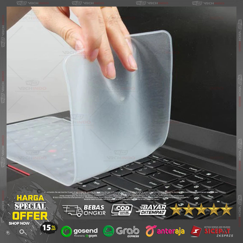 Jual Cover Pelindung Keyboard Laptop Universal 14 / 15 Inch - Keyboard ...