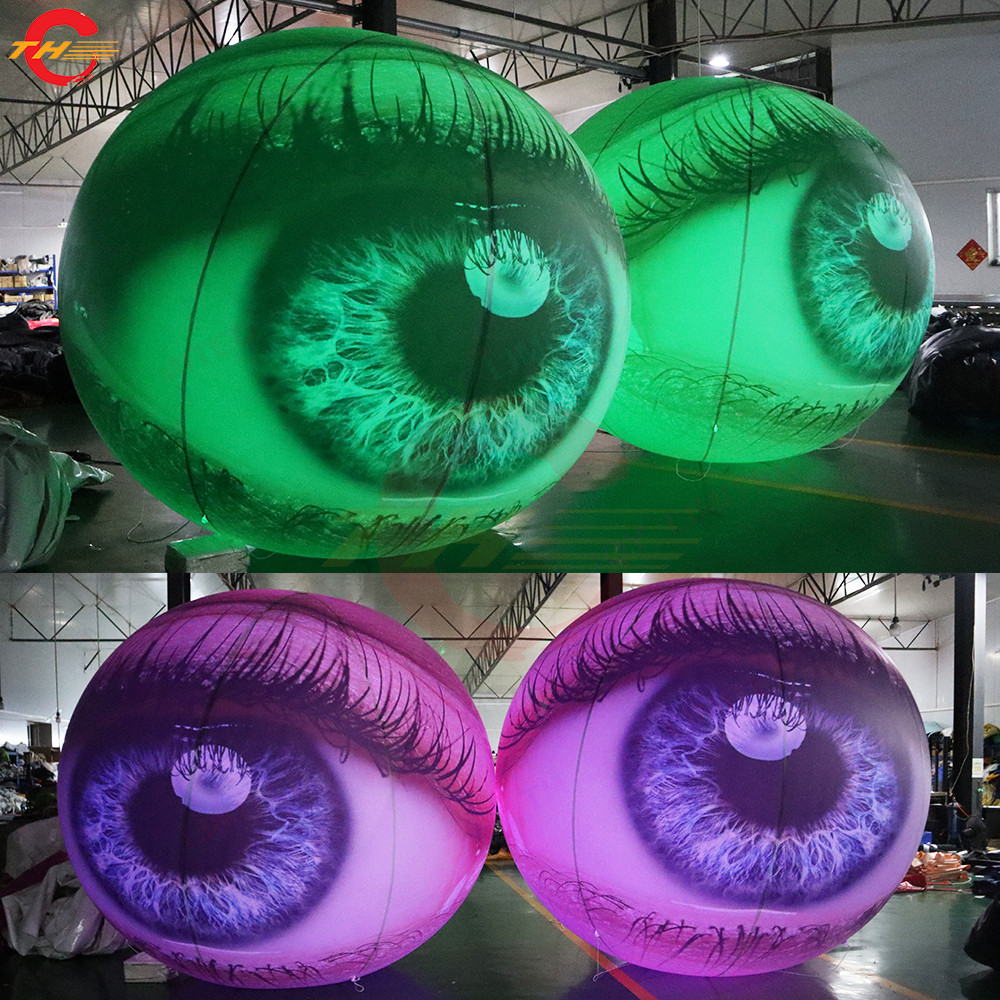 Jual 3m Dia Giant Inflatable Toys Eyeball Scary Inflatable Eye Balloon ...