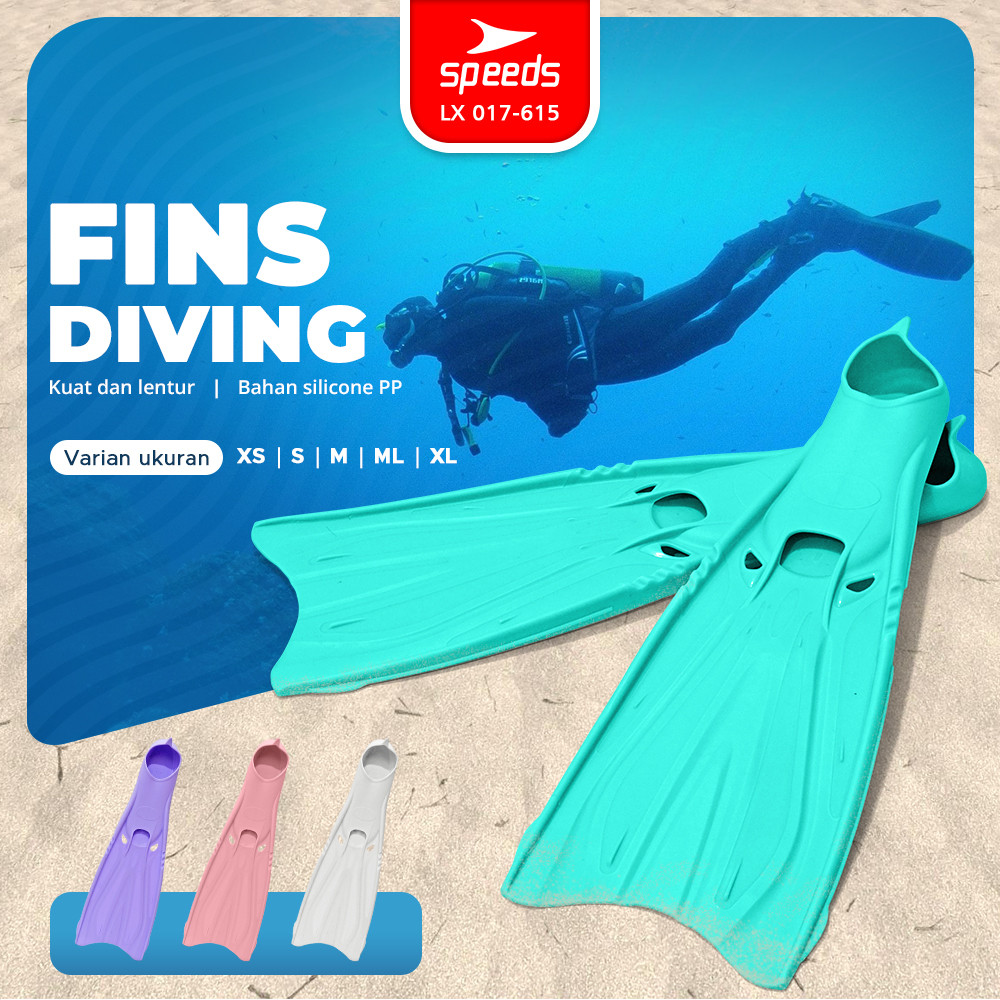 Jual SPEEDS Kaki Katak Diving Fins Perlengkapan Swimming Snorkeling ...