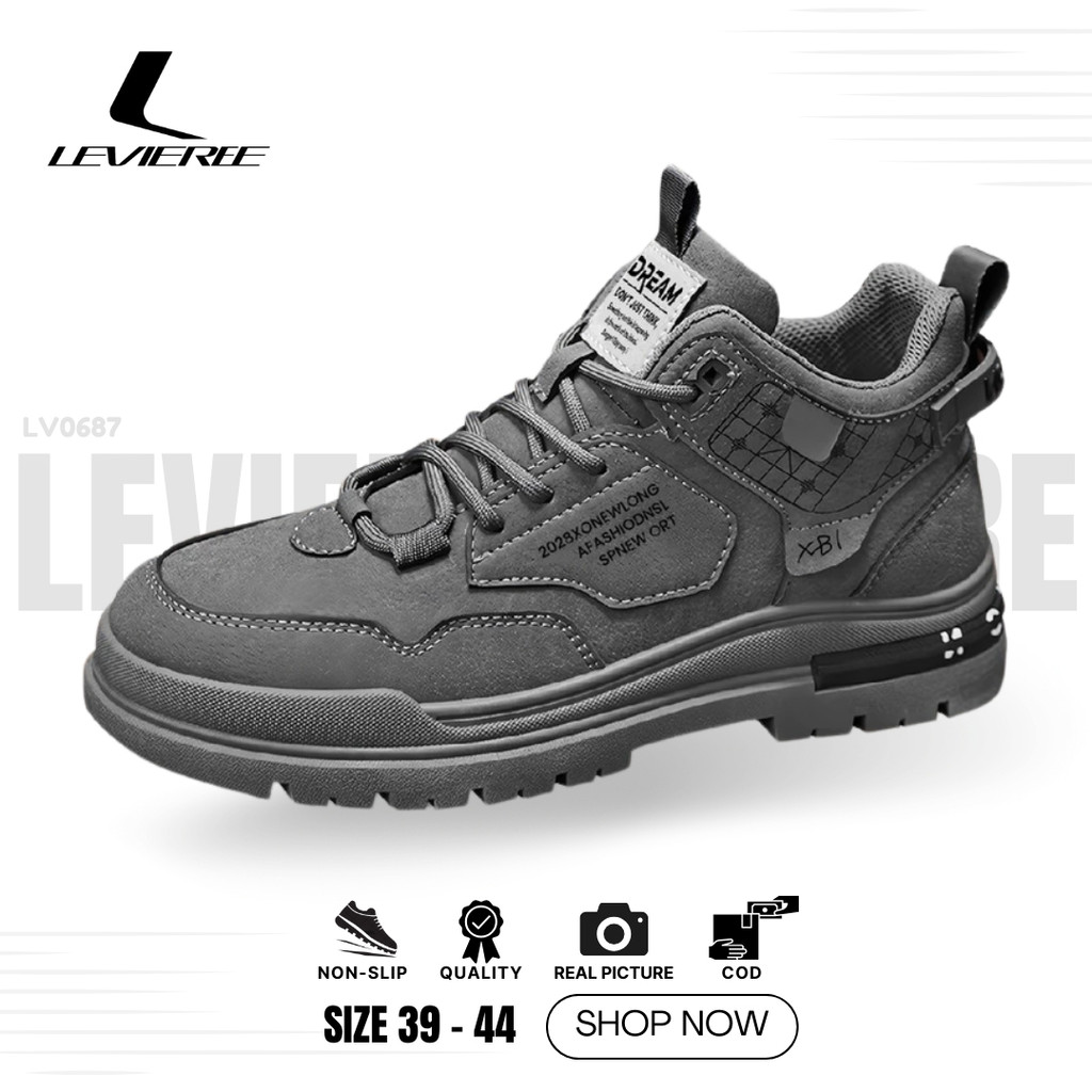 Jual LVR Sepatu Pria Hiking Kasual Sneakers Anti Slip Sepatu Lari ...
