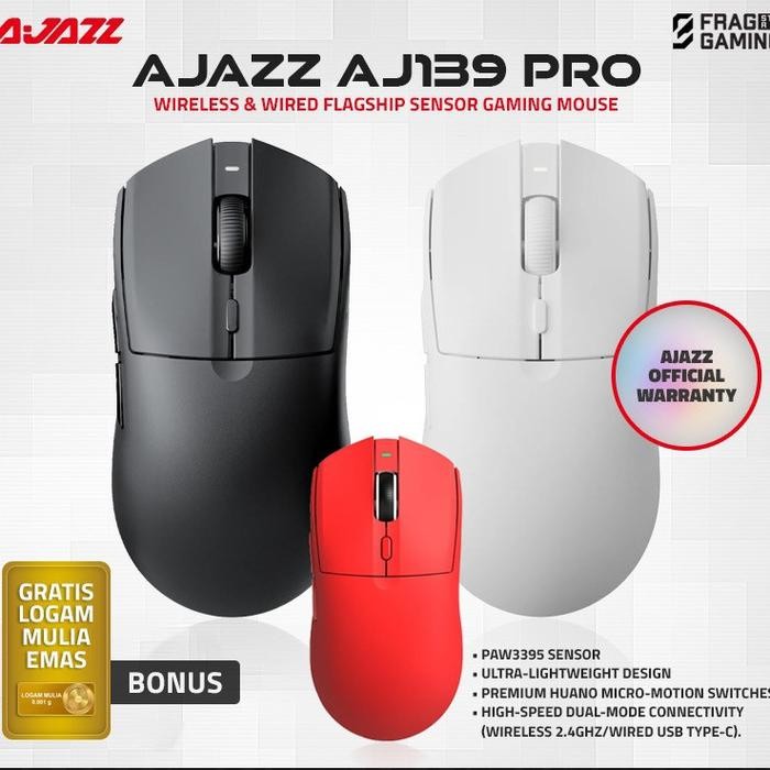 Jual Ajazz AJ139 / AJ-139 Pro Wireless Gaming Mouse Lightweight ...