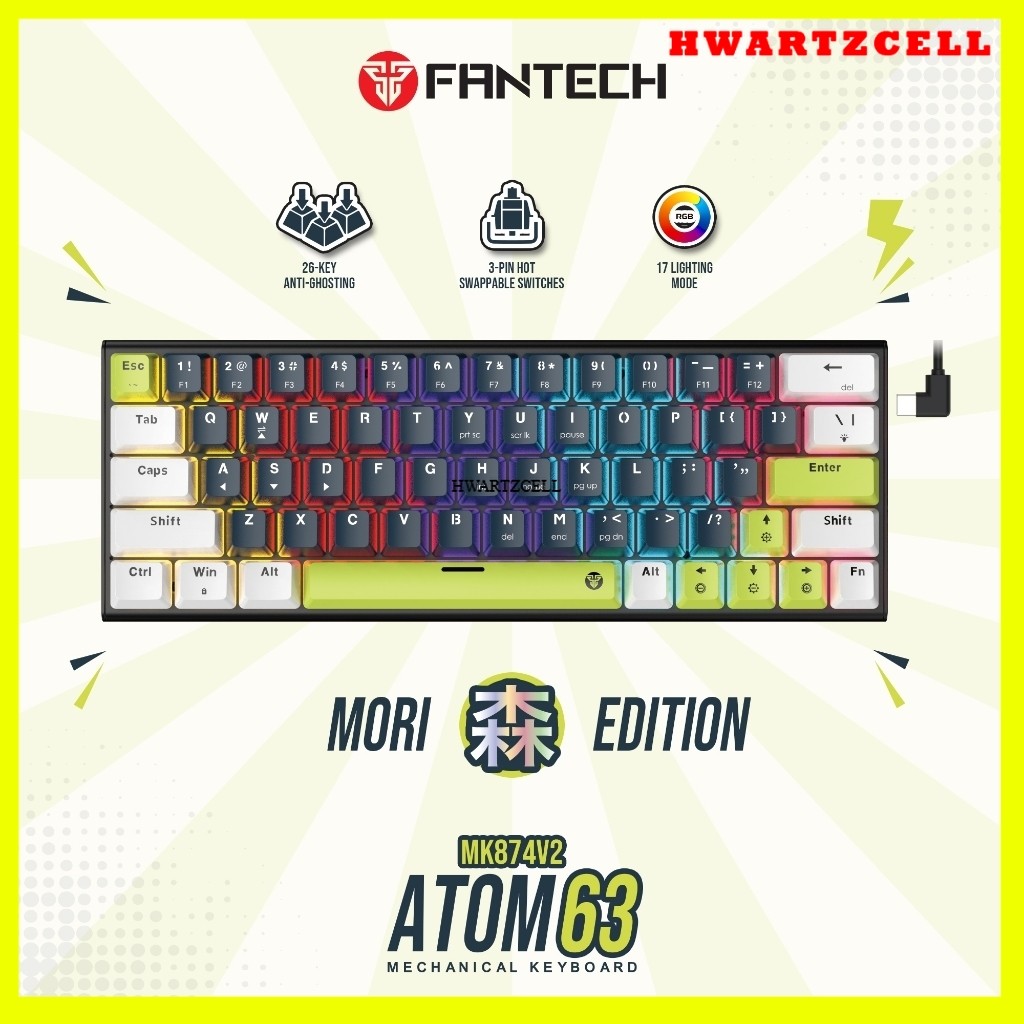 Jual [HWARTZ] Fantech ATOM MORI SERIES Keyboard Mechanical Gaming ATOM ...