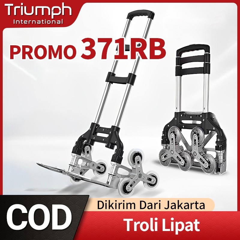 Jual NEW Troli Lipat Portable Troli Belanja Alumunium yang Kuat Troli ...