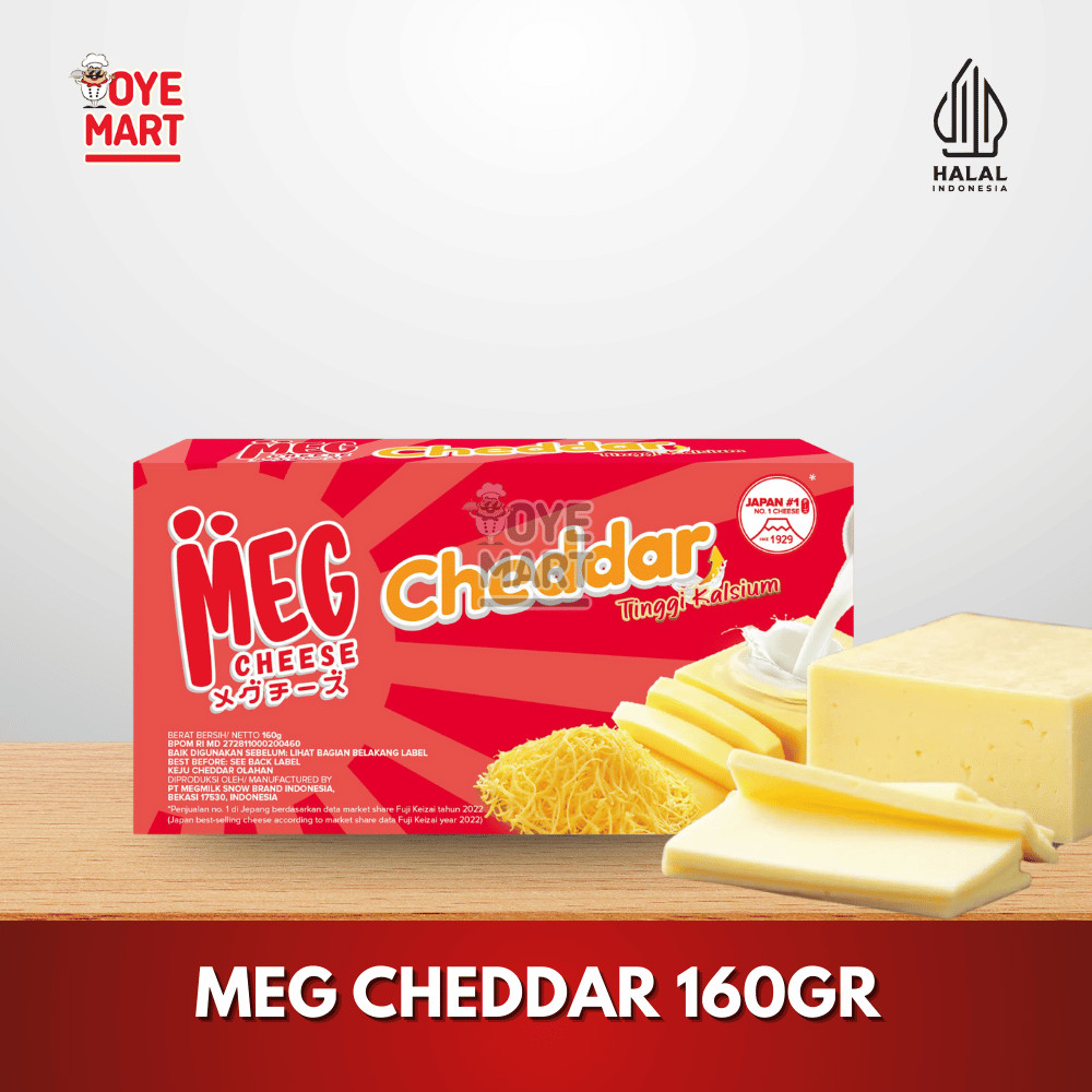 Jual MEG CHEDDAR 160GR / KEJU CHEDDAR | Shopee Indonesia