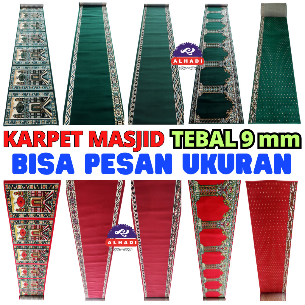 Jual sd33 Alhadi Karpet Masjid MEDGRA SHABEL METERAN 100 x 105cm Tebal ...