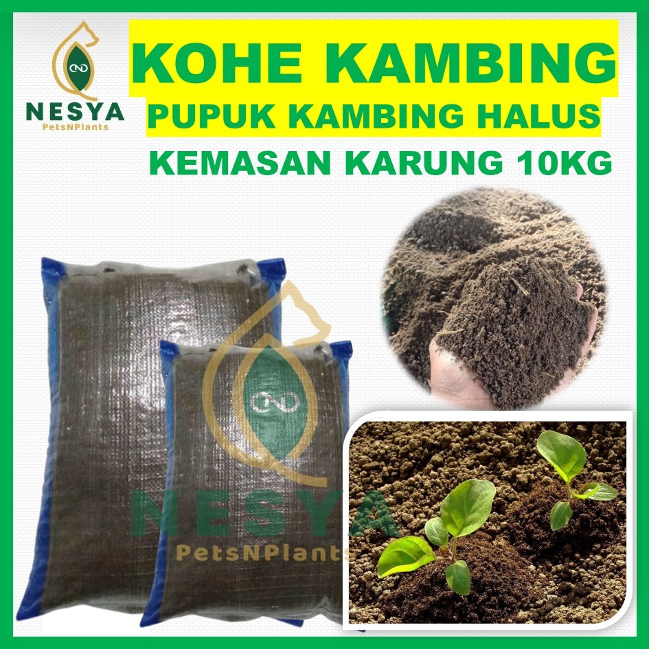 Jual Pupuk Kandang KOHE Kambing Halus Kemasan Karung 10kg Untuk Media ...