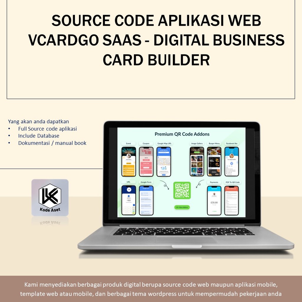 Jual SOURCE CODE APLIKASI WEB VCARDGO SAAS - DIGITAL BUSINESS CARD BUILDER | Shopee Indonesia