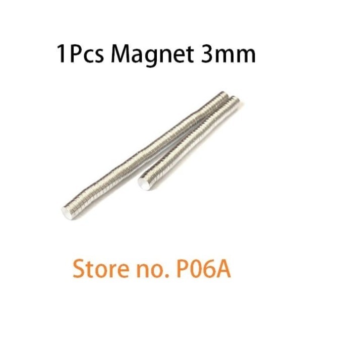 Jual PSM99 1pcs Besi berani Magnet Putih Bulat 3mm tebal 1mm N35 Neodymium 3x1mm | Shopee Indonesia