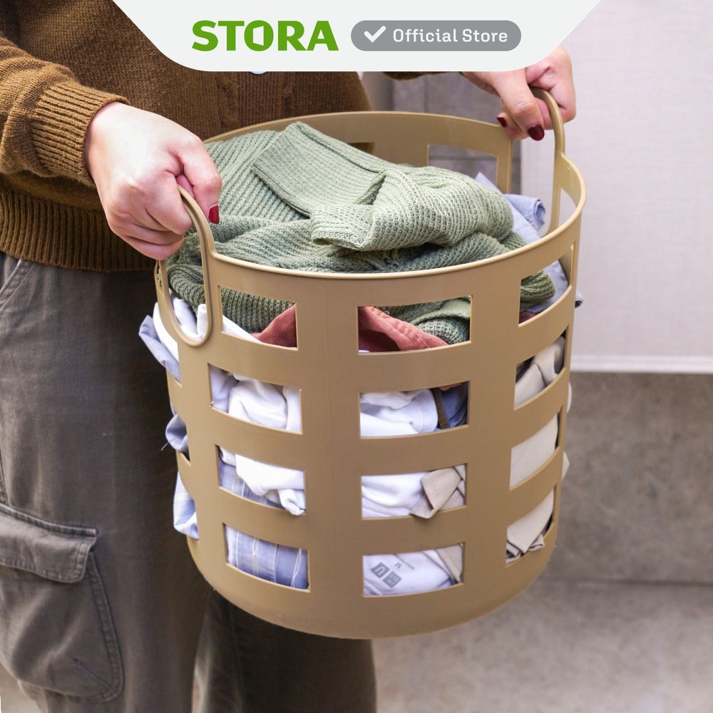 Jual Stora 31X31X34.5 cm Concept Keranjang Penyimpanan Round Handle ...