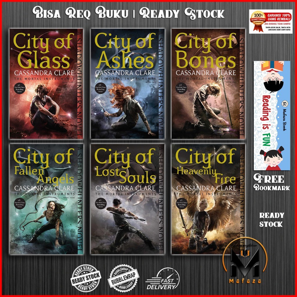 Jual City of Bones | City of Ashes | City of Glass | City of Fallen ...
