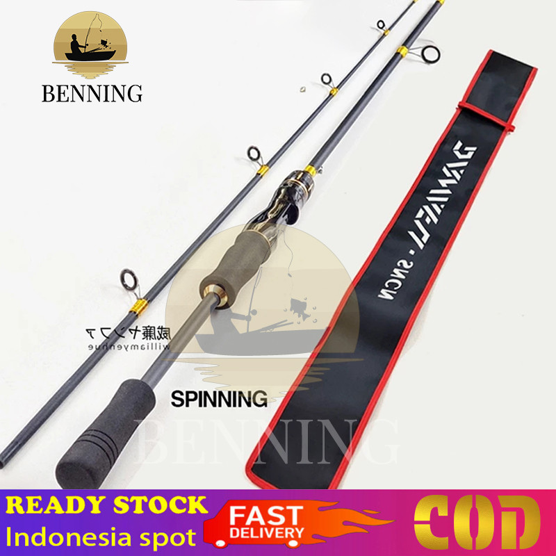 Jual Ready Stock Ultralight DAIWA Baitcasting Rod Medium Joran Pancing Carbon Lure M Power ...