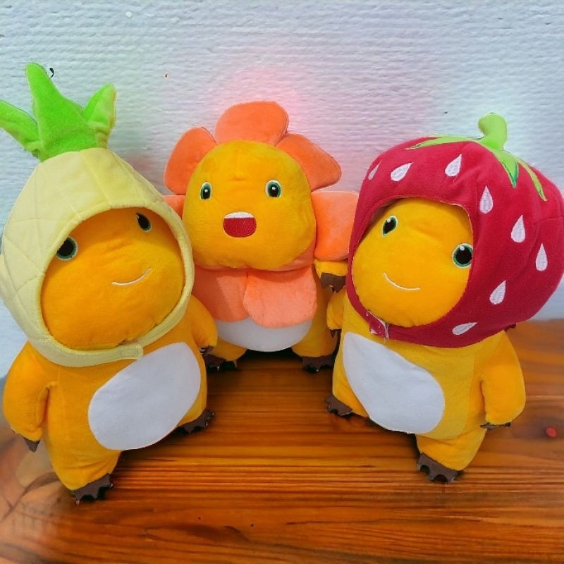 Jual Boneka Dino Nailong Stroberi Nanas Bunga Ukuran 40CM Bahan Yelvo ...
