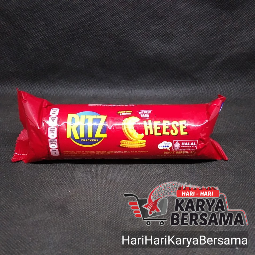 Jual MAKANAN RINGAN BISKUIT RITZ CRACKERS CHEESY & CREAMY 91GR | Shopee ...