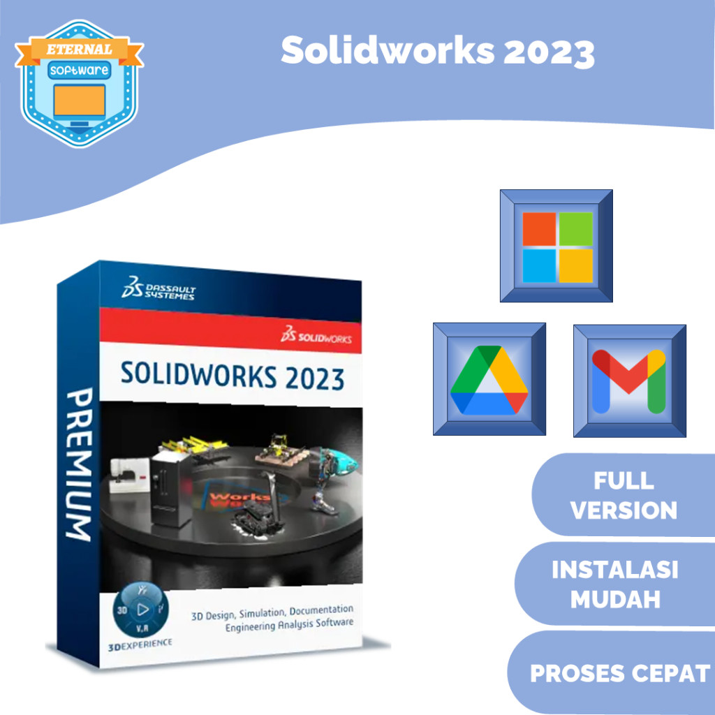 Jual Solidworks 2023 Full Version Permanen Aplikasi Windows 3D Cad Full ...