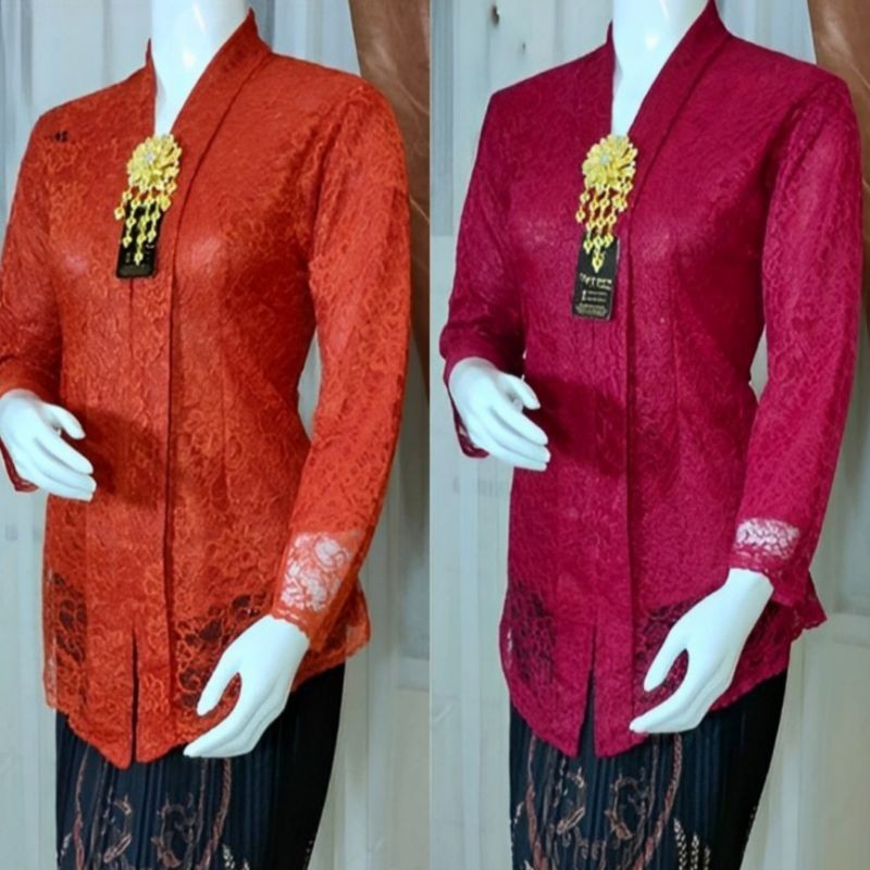 Jual Atasan Kebaya Modern Brokat Kebaya Kutubaru Floy Baju Kartini Kondangan Wisuda Tunangan ...