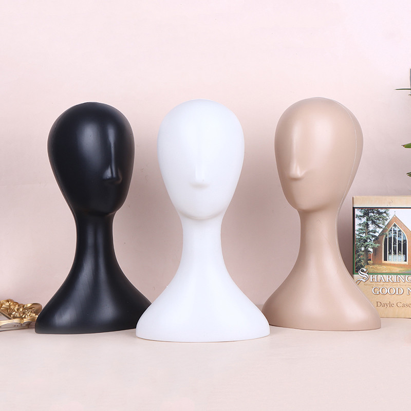 Jual Pro Female Plastic Abstract Mannequin Manikin Head Model Wig Hat ...