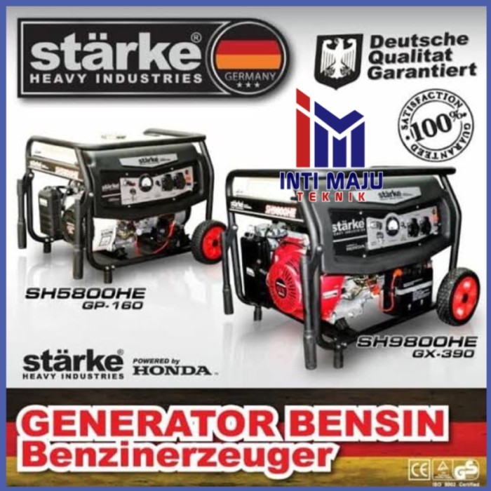 Jual Mesin Genset Bensin 2000Watt Generator Honda SH5800 Starke SH 5800 ...
