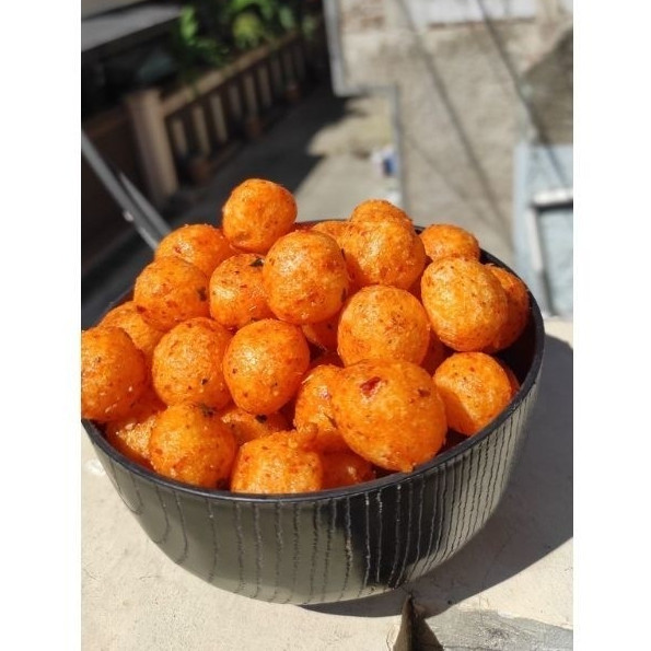 Jual cimol kering pedas daun jeruk 1kg super pedas keripik cimol ...