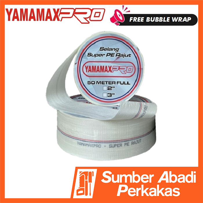 Jual YAMAMAX PRO Selang Sunny Hose Super PE Rajut 2 Inch x 50M Buang ...