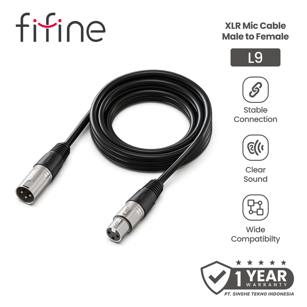Jual FIFINE L9 XLR Audio Cable Connecting Interfaces Mixer Kabel XLR ...