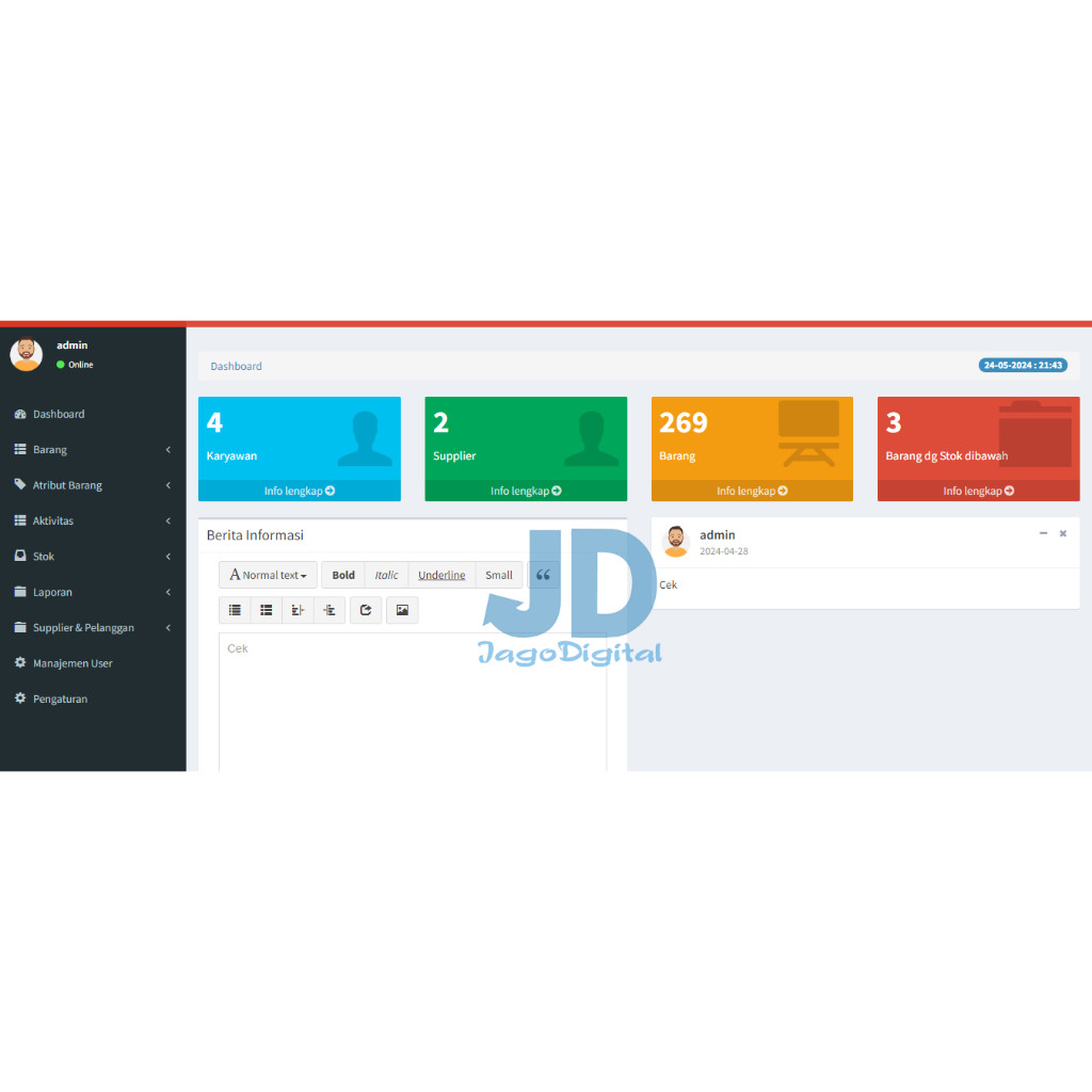 Jual Aplikasi Inventori barang dengan Barcode dan surat jalan berbasis web online | Shopee Indonesia