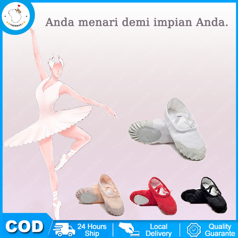 Jual Sepatu Dansa Latihan Senam Dewasa Sepatu Yoga Sepatu Balet Anak ...