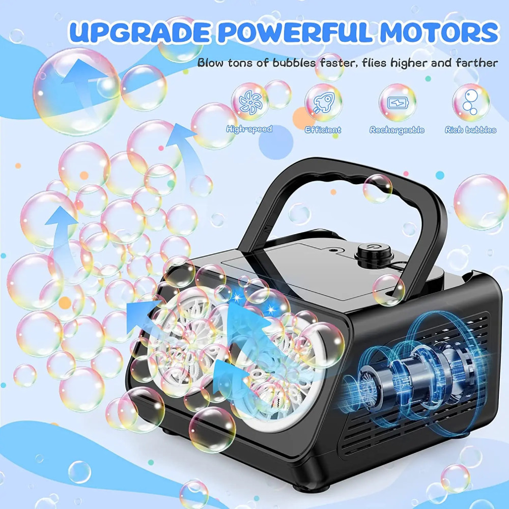 Jual JH Mesin Pembuat Gelembung 2in1 Automatic Stage Bubble Machine 5V ...